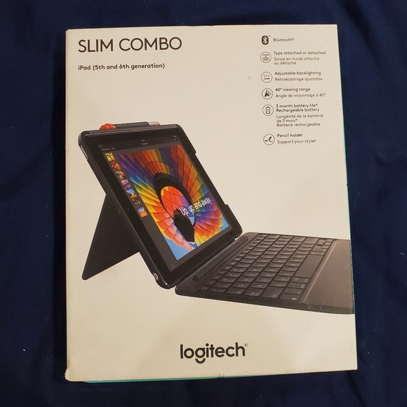 Logitech | Tablets & Accessories | Nwt Logi Logitech Slim Combo Ipad ...